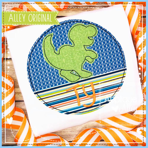 Vintage Split Circle with T-Rex Applique - 4 Sizes! - Products - SWAK ...