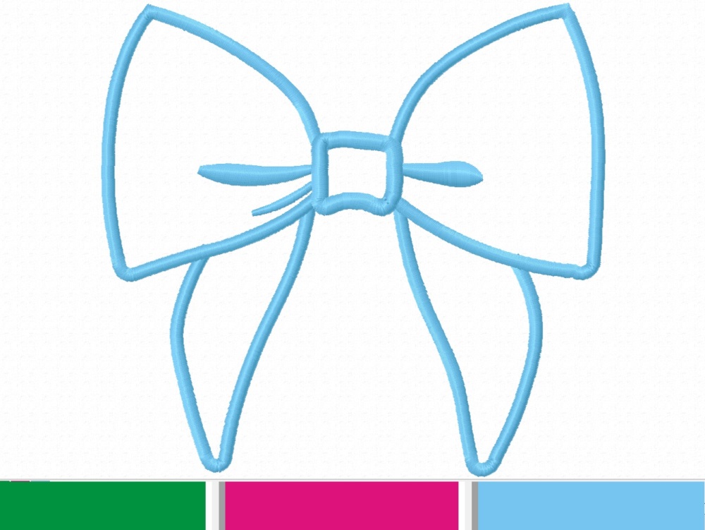 Classic Side Seam Bow - 3 Sizes - Products - SWAK Embroidery