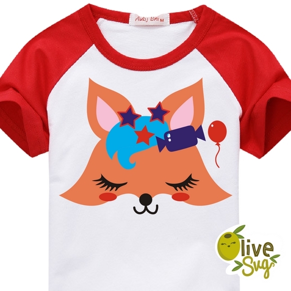 4th of July Fox Face - Cutting Files & Clipart - Products - SWAK Embroidery