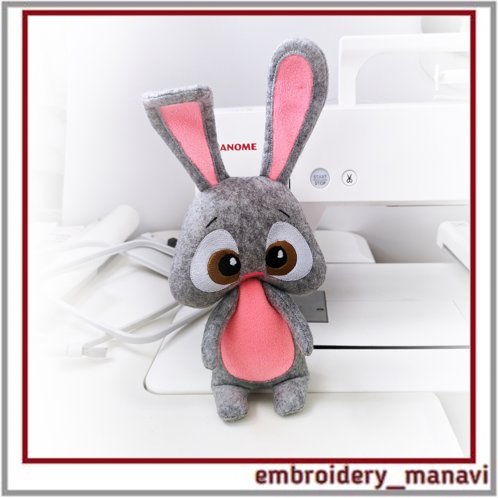 Soft Toy Hare ITH - 6 x 6 Hoop - Products - SWAK Embroidery