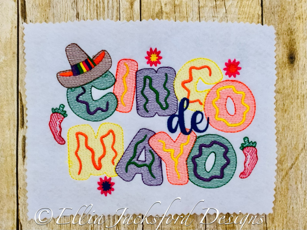 Cinco de Mayo - 3 Sizes! - Products - SWAK Embroidery